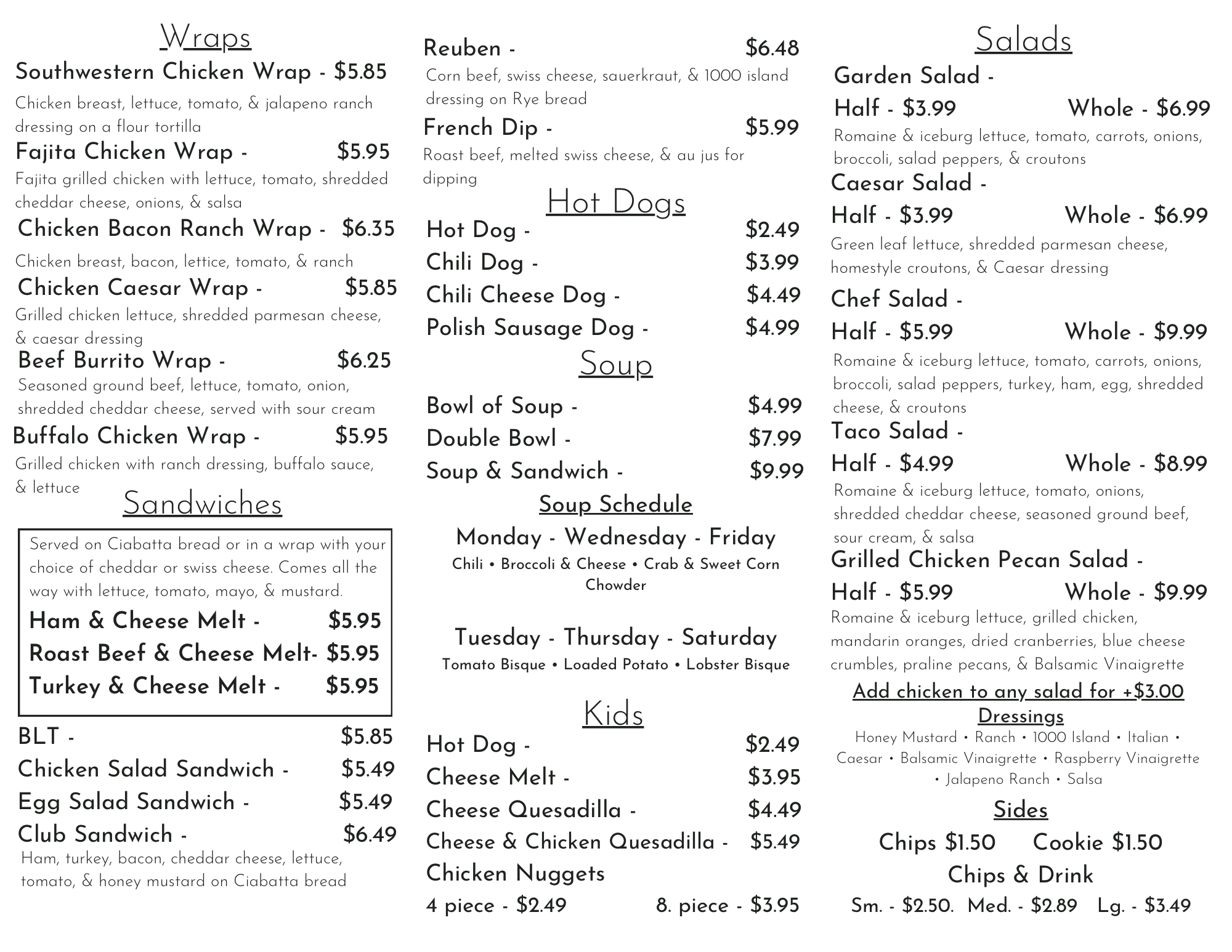 Order Online by Clicking Below
